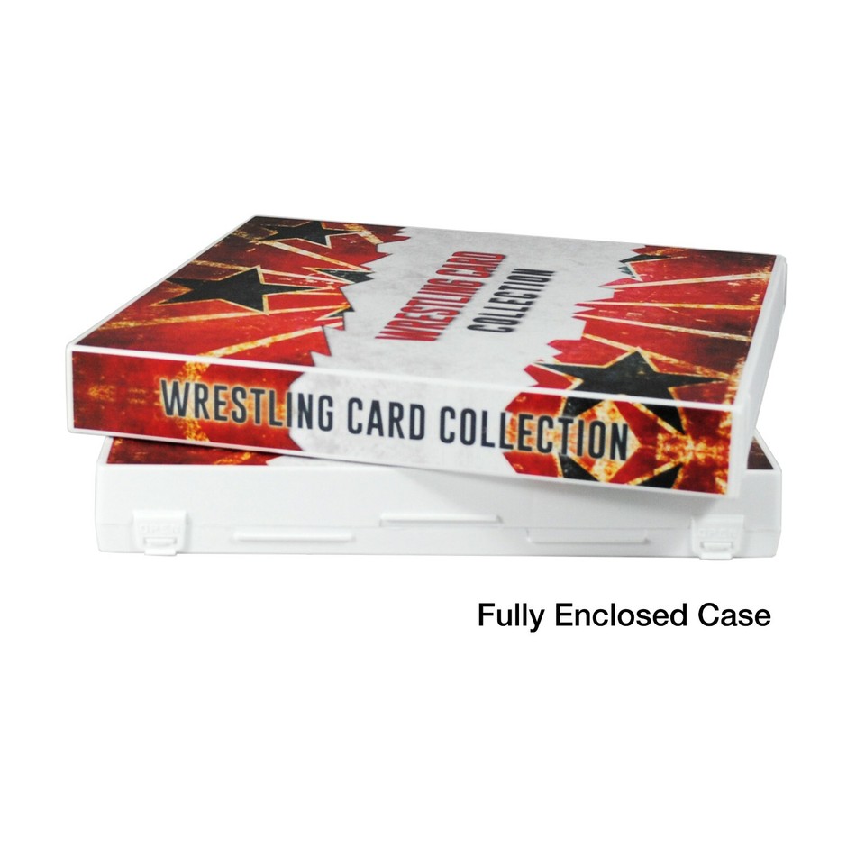 WWE Themed Trading Card Storage Kit - Includes Case and 20 Card Pages ...