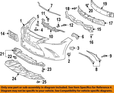 TOYOTA OEM 18-25 Camry Bumper Components-Bumper Cover Retainer ...