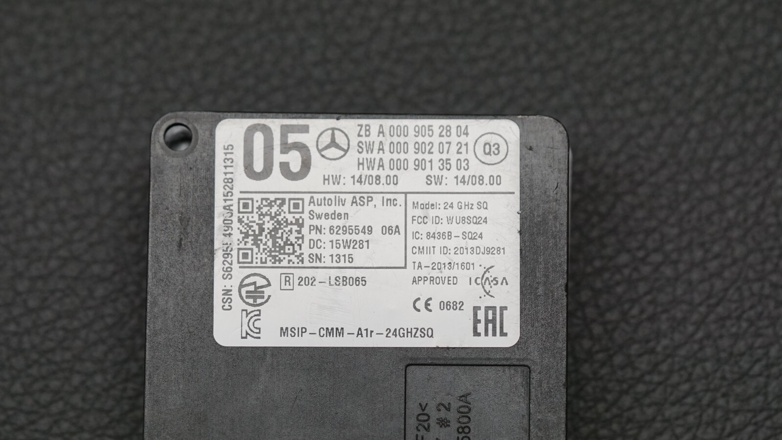 OEM MERCEDES BENZ COLLISION WARNING SYSTEM RADAR SENSOR DISTRONIC ...