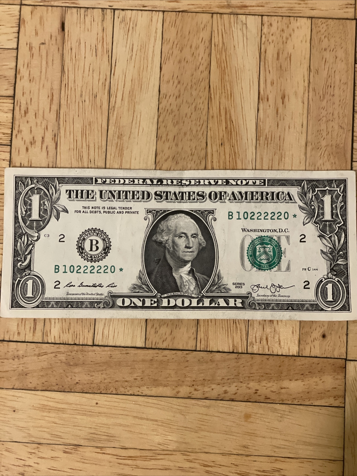 2013 star note dollar bill New York 10222220 * Quint In A Pair And Mini ...