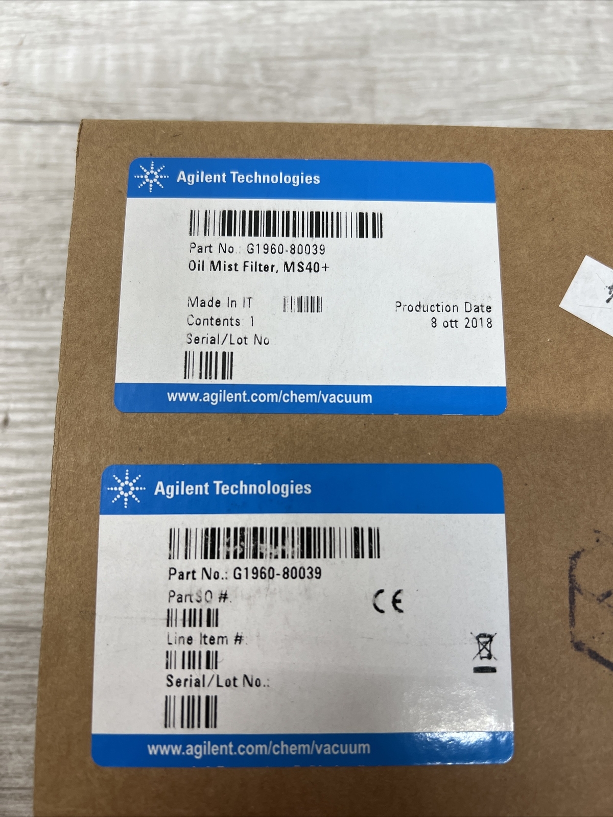 Agilent Technologies G1960-80039 Oil Mist Filter | eBay