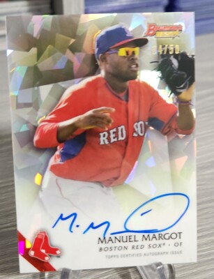Manuel Margot 2015 Bowman Best Atomic Refractor /50 Autograph Red Sox ...