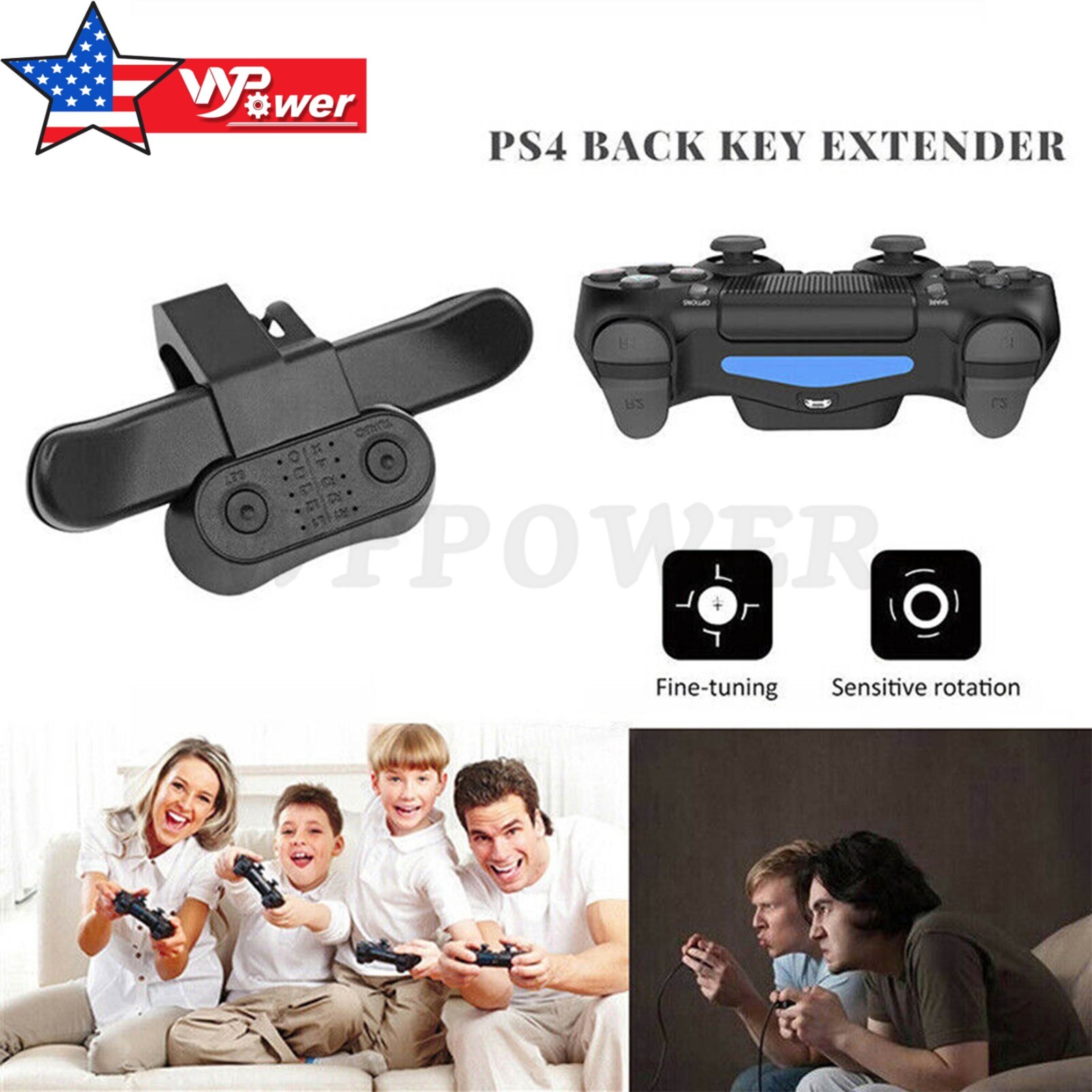 For PS4 Back Button Attachment PRO Controller Dualshock 4 Back Paddles Upgrade | eBay