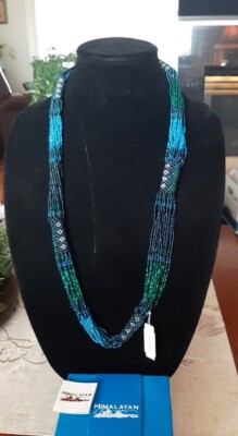 NEW Himalayan Gems Potay Nepal Beaded Multi Strand Necklace | eBay