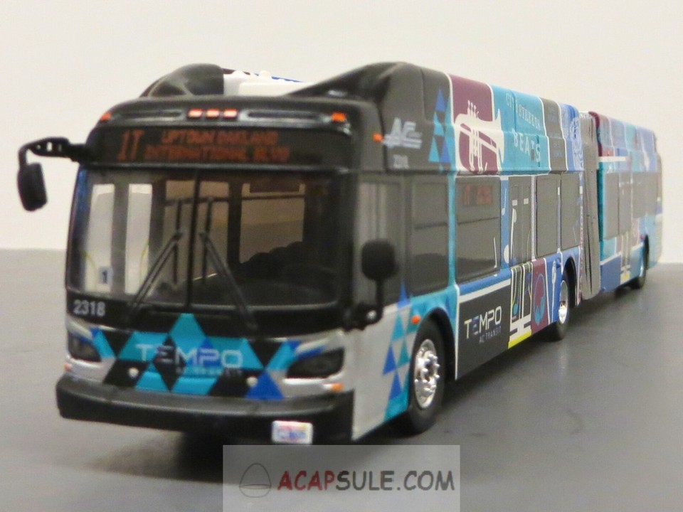 AC Transit Tempo BRT Line 1T 1/87 Scale New Flyer Xcelsior XN60 Arti ...