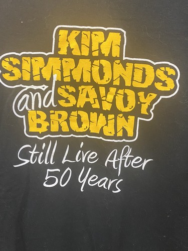 Black Kim SImmonds SAVOY BROWN T shirt Still Live after 50 years XL | eBay