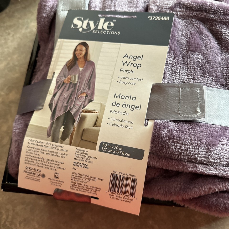 Warm Women Angel Wrap Purple 50in X 70in 86569728319| eBay