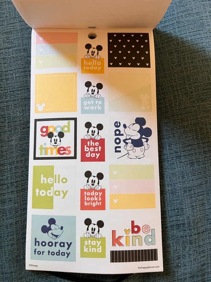 NEW The Happy Planner Disney Mickey Colorblock Sticker Pack 477 Pcs. | eBay