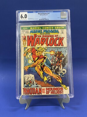Marvel Premiere #2 CGC 6.0 Warlock 1st Time Called Adam 1972 Guardians ...