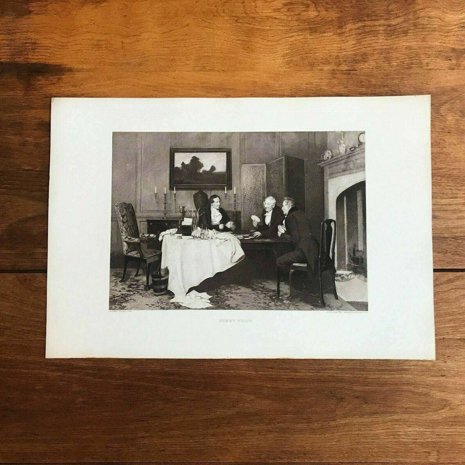 Photogravure Gebbie & Husson Co. - Dummy Whist. - W. Dendy Sadler, Pinx ...