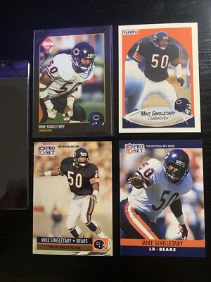 1992 Collectors Edge Mike Singletary #15 1990 Fleer 1991 Pro Set ...