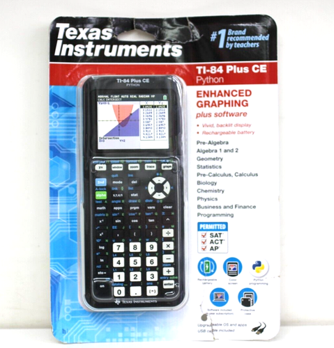 Texas Instruments TI-84 Plus CE Python Color Graphing Calculator (NEW ...