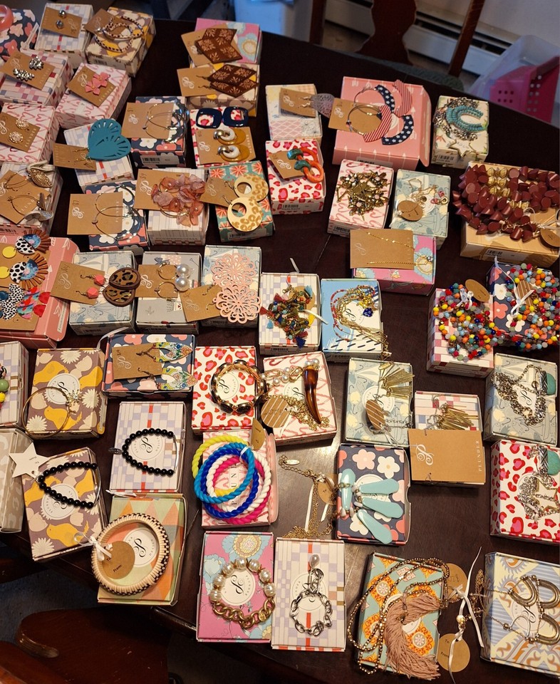 50+ Pc Plunder Jewelry LOT NEW Necklaces Earrings Bracelets | eBay