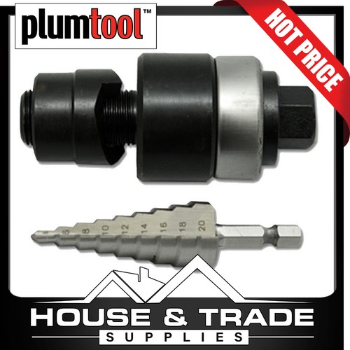 Plumtool Tap Hole Cutter 35mm Includes Step Drill 2463 PTTH308 | eBay