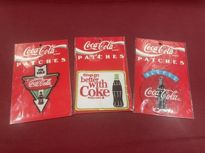 Vintage Set of 3 Coca Cola 1995 Iron-On Patches - 1 RARE! Ice Cold Coke ...