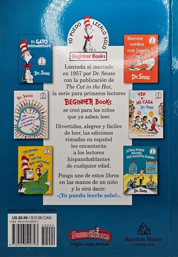 Gato Ensombrerado (the Cat in the Hat Spanish Edition) by Seuss (2015 ...