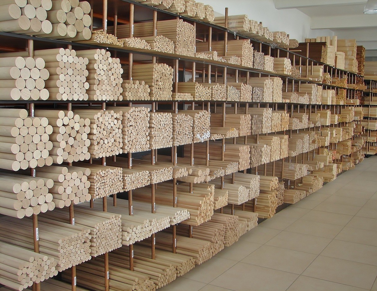 Rundstab Eiche verleimt Ø 70mm, 75mm x 1000mm Rundstäbe Holzrundstab ...