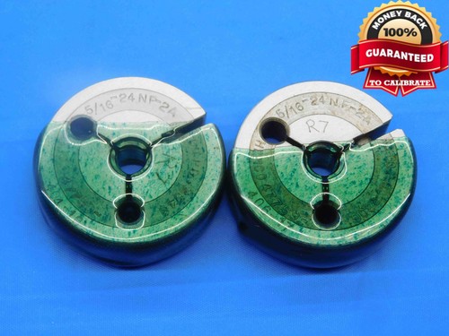 5/16 24 NF 2A THREAD RING GAGES .3125 GO NO GO P.D.'S = .2848 & .2806 ...