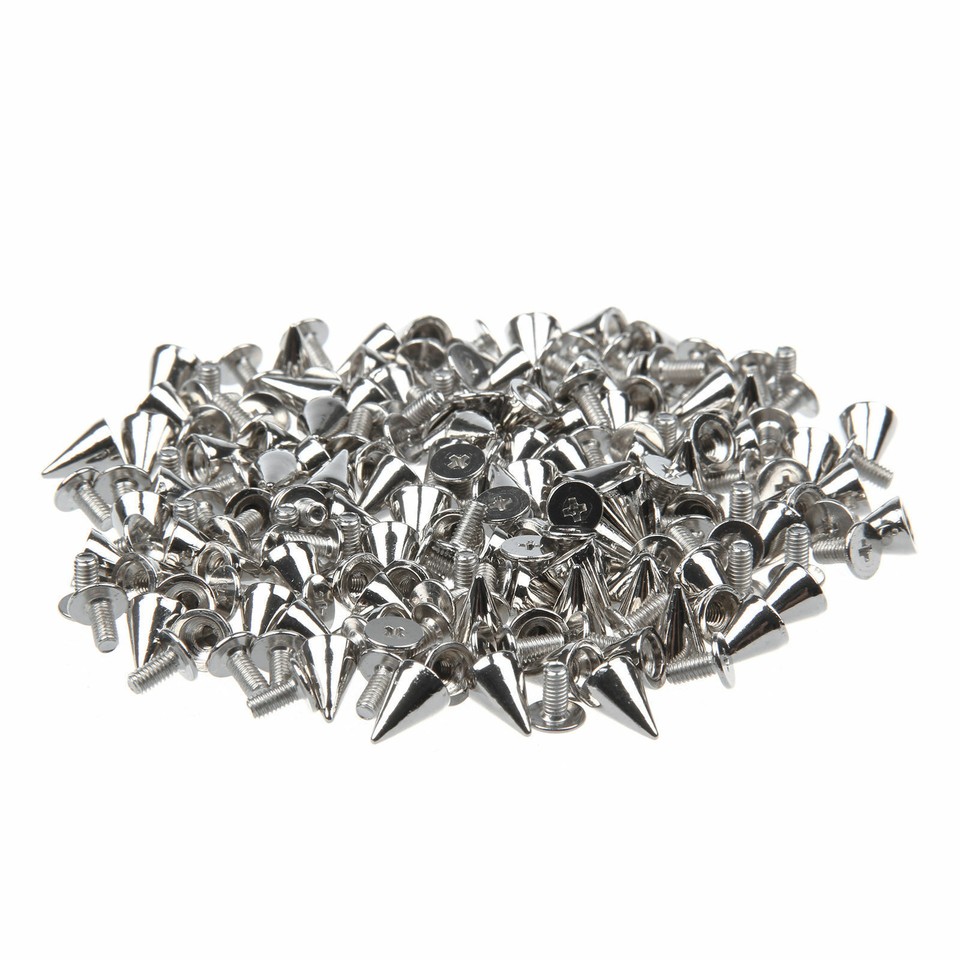 Screwback Spike Cone Studs Leather Craft Handbags Jacket Coats Belts 10 ...