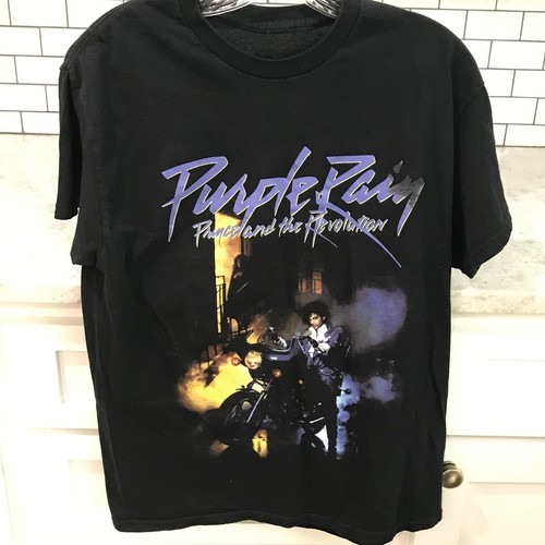 Prince Purple Rain Shirt Mens Medium Black Band Tee The Revolution ...