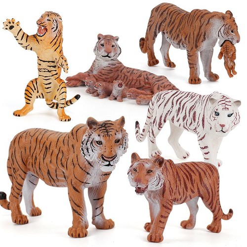 Realistic Forest Animal Pvc Tiger Model With Standing Posture ...