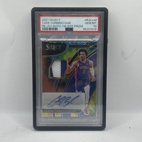 2021 Panini Select Cade Cunningham Rookie Tie-Dye Patch Autograph #/25 ...