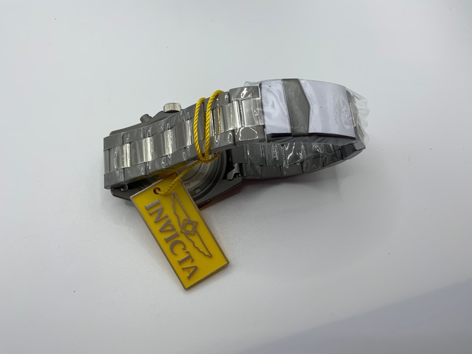 NEW Invicta PRO DIVER CHRONO SOLID TITANIUM 45mm Black Dial 200M Diver ...