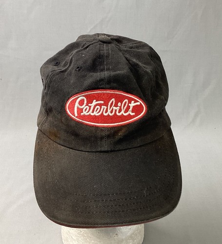 Peterbilt Trucks Baseball Cap Hat Black & Red Embroidered Logo ...