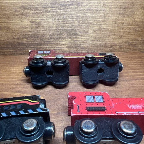 Maison Joseph Battat Ltd Wooden Train Engines Cars Work W/ Thomas Brio ...