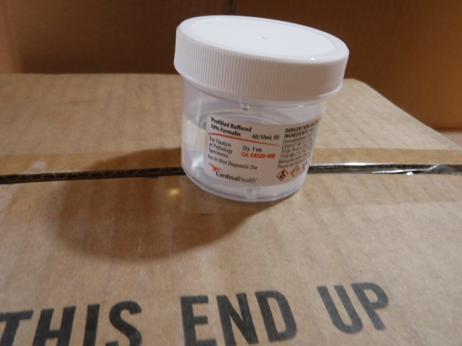 NEW CARDINAL HEALTH PREFILLED BUFFERED 10% FORMALIN 60/30mL CASE OF 50 ...