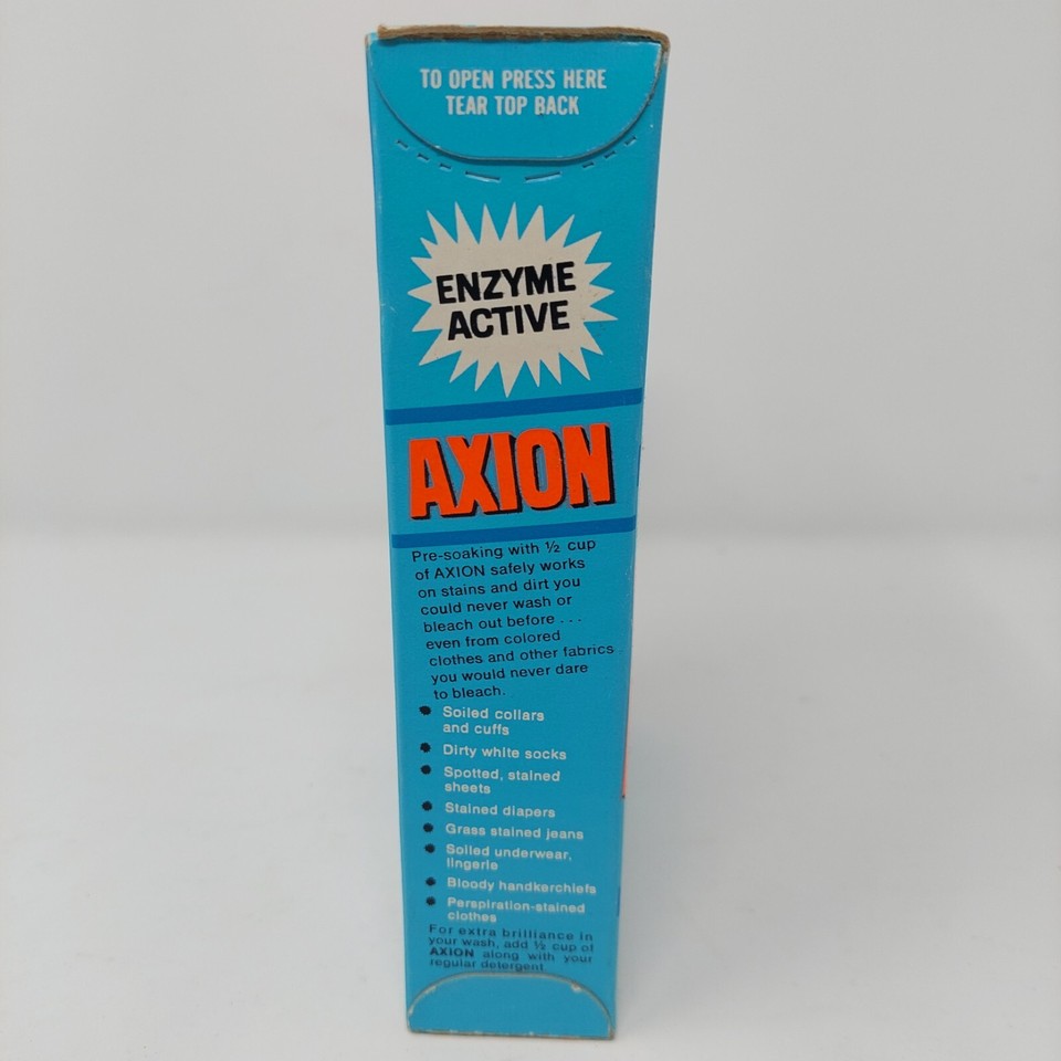 Axion Vintage Colgate Palmolive Pre Soak Laundry Detergent 1960's Full ...