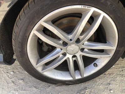 2012-2014 MERCEDES BENZ C250 17x8.5 REAR Silver Alloy 10 Spoke Wheel ...