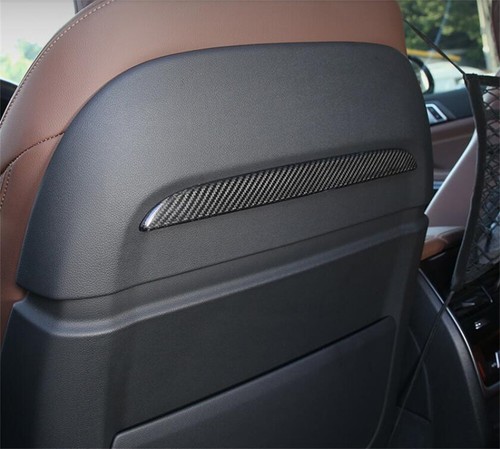 Real Carbon Fiber Front Seat Back Panel Decor Trim For BMW X5 X7 G05 ...