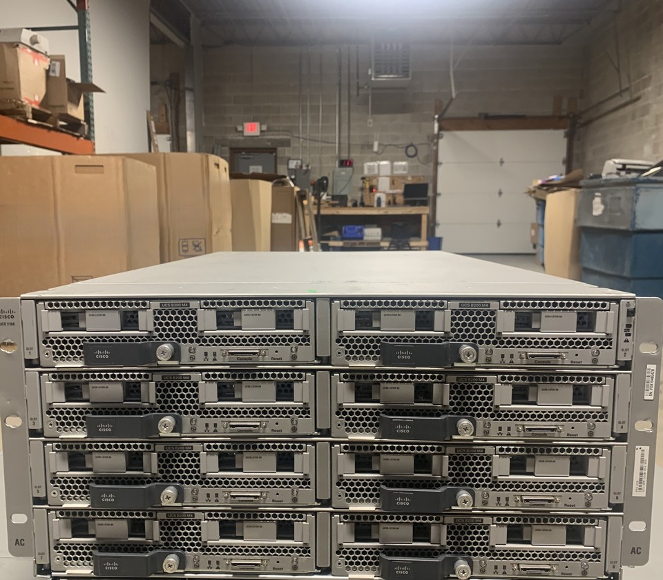 Cisco UCS 5108 Blade Server Chassis | (x8) B200 m4 Blades | E5-2670 v3 ...