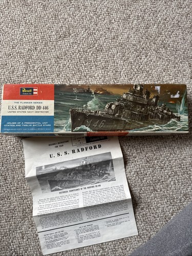 1964 U.S.S Radford Dd446 Revell Authentic Kits The Flanker Series | eBay