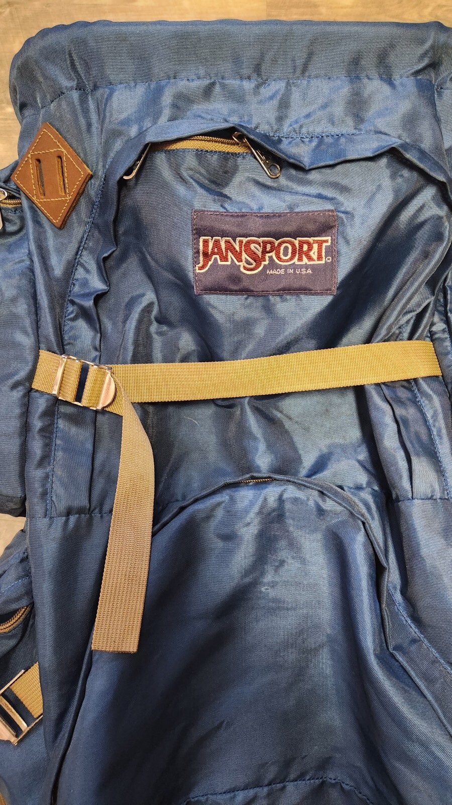 Vintage Jansport External Frame Hiking Camping Backpack Blue | eBay