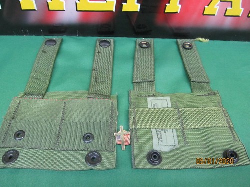 QTY (2) USGI Military Army Attaching Alice Clip to MOLLE II Adapter OD ...
