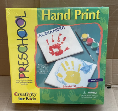 Activity Non-toxic Hand Print Tiles Vintage Creativity for Kids #1606 ...
