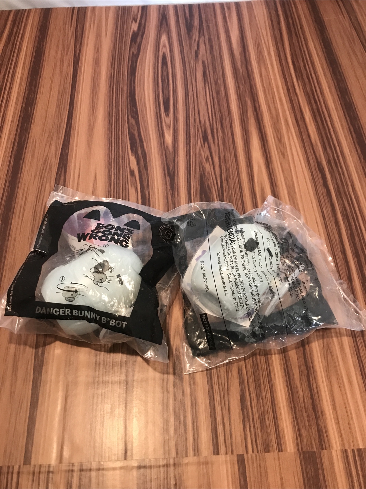 Lot Of 2 Danger Bunny B*Bot Ron's Gone Wrong McDonald's Happy Meal #6 ...
