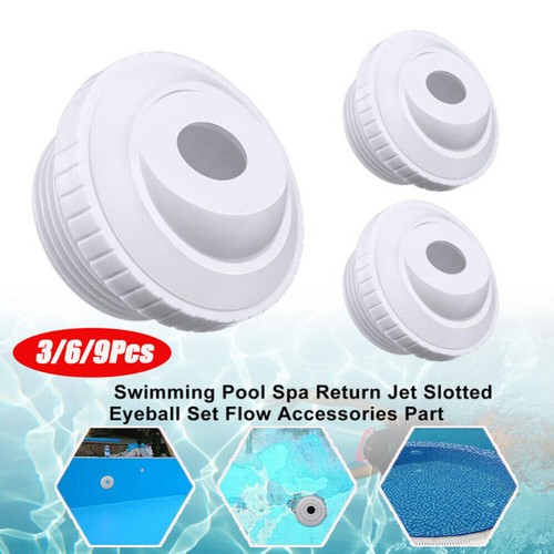 1~9PCS Pool Jet Nozzles Directional Flow Eyeball Inlet Jet for Swimming ...