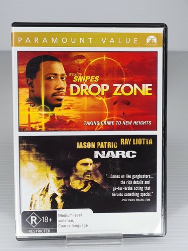Drop Zone / Narc (DVD, 2008, 2-Disc Set) Mickey Jones Charles Boswell ...