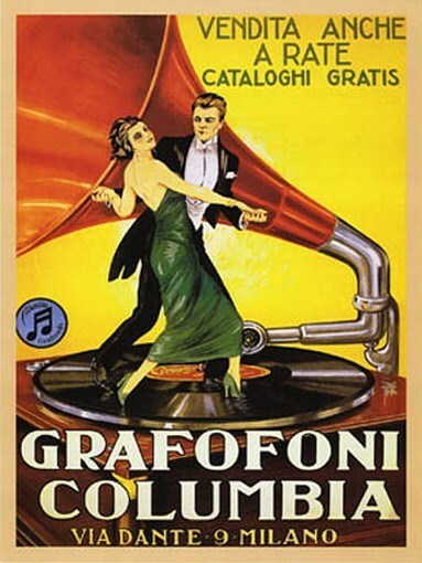 GRAFOFONI COLUMBIA ART PRINT VINTAGE PHONOGRAPH POSTER | eBay