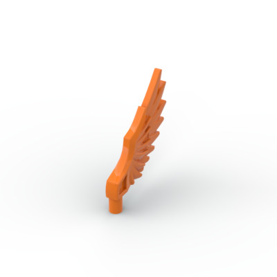 Lego Minifig 4x Flügel Federn wing feathered 11100 orange | eBay.de