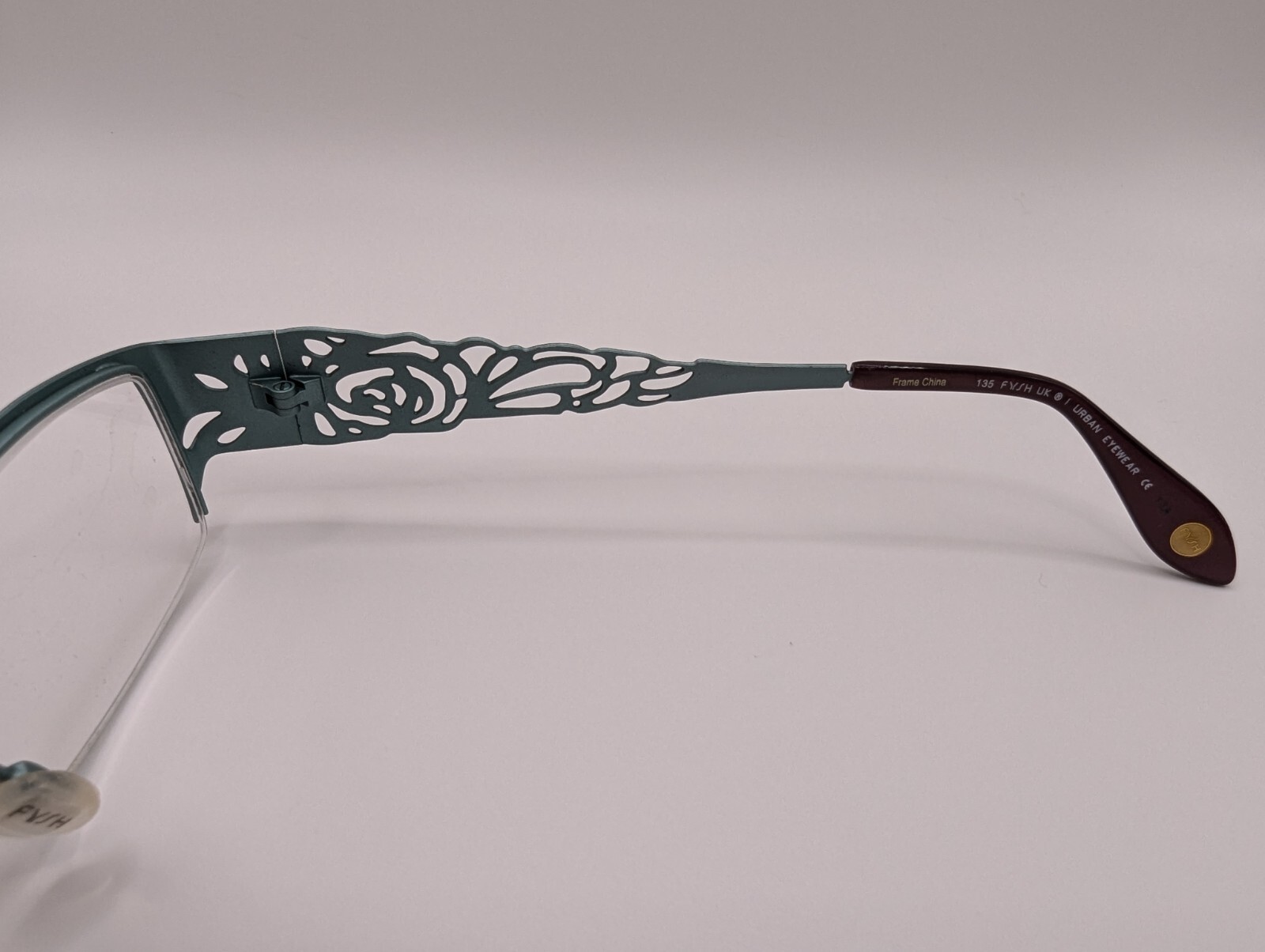 Fysh Eyeglasses Frames Only, FYSH 3486 293, 51-18-135, Purple/Blue, UK ...