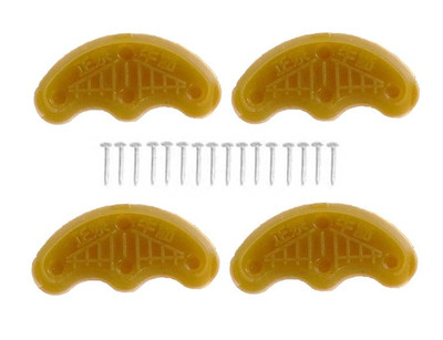 Shoe Partial Heel Sole Toe Cap Repair Kit Tan/Caramel 4 Rubber Heel Cap ...