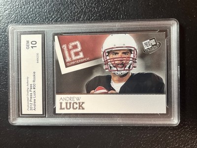 2012 ANDREW LUCK PRESS PASS ROOKIE RC GEM 10 #30 MINT FREE TREVOR ...