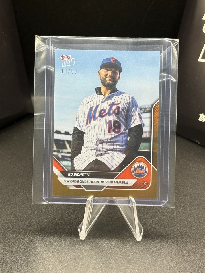 Bo Bichette Signs Mets 2025 MLB Topps NOW Card OS-17 Gold Foil 10/50 | eBay