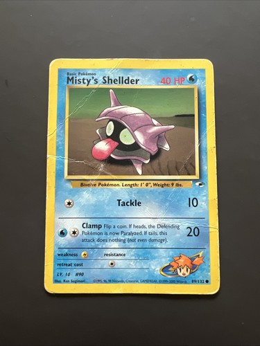 Misty's Shellder 89/132 - Gym Heroes - Pokemon Card | eBay