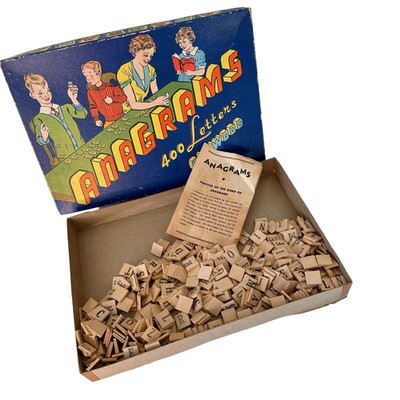 Anagrams Game Wood Letters Vintage 300 Plus Tiles | eBay
