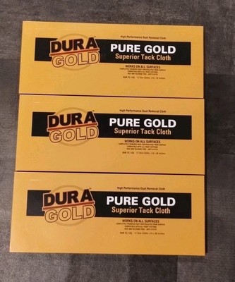 Dura Gold Tack Cloths, 3Box of 12 - Wax and Silicone Free Anti-Static ...